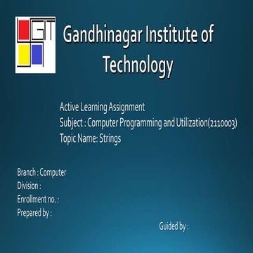 Strings In C Langauge Pptx Programming Languages Computing 6141
