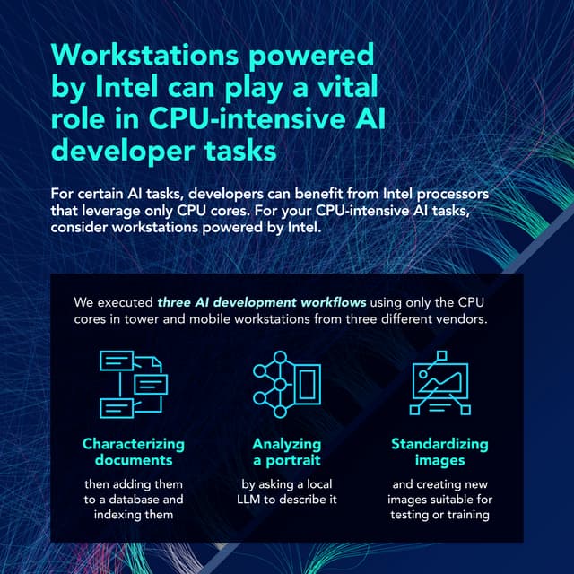 Workstations powered by Intel can play a vital role in CPU-intensive AI ...