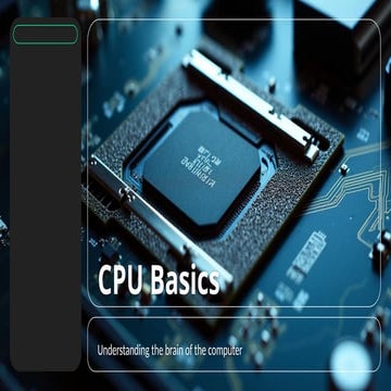 Understanding the Role of the CPU in Executing.pptx