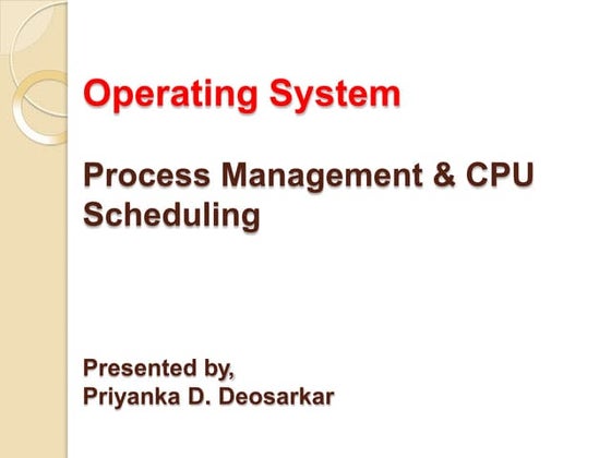 Process , Process states , Process Control Block in Operating Systems ...