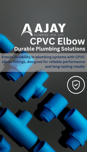 Ajay Pipes: Leading CPVC Fittings in India | PDF