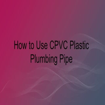 CPVC Fittings | PPTX