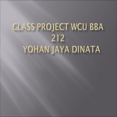 Cp Wcu Bba 212 | PPT