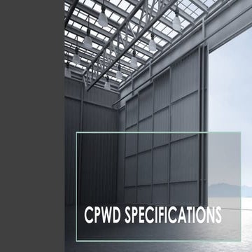 CPWD SPECIFICATIONAGENDA.pptx for agenda | PPT