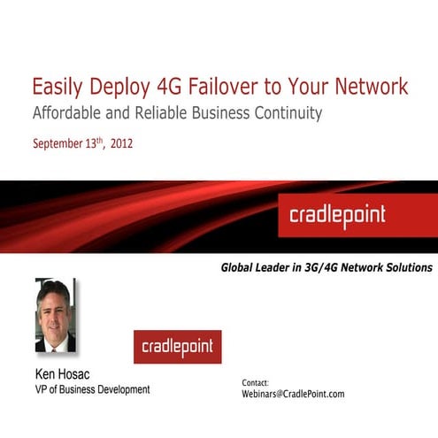 Easily Deploy 4G Failover to Your Network | PDF