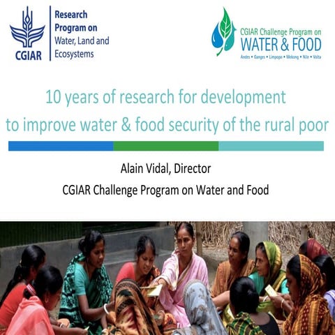 CPWF 10 years of R4D for water & food security ANU | PPT