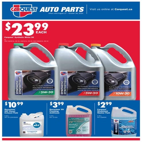 Auto Parts Fyler – CarQuest – PetesPaint.ca