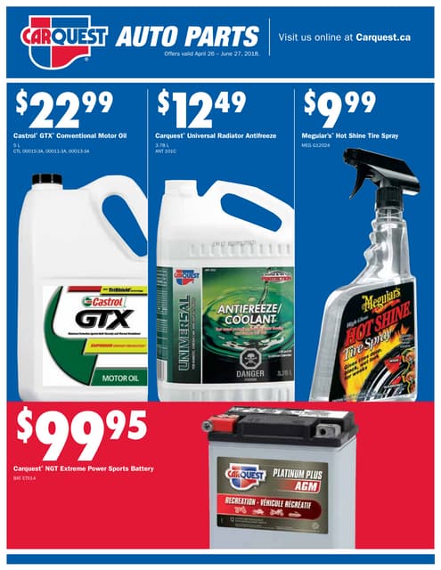 Auto Parts Fyler – CarQuest – PetesPaint.ca