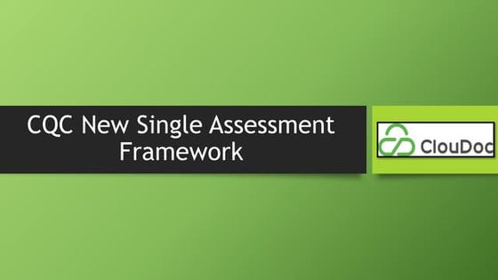 Single Assessment Framework - What We Know So Far | PPTX