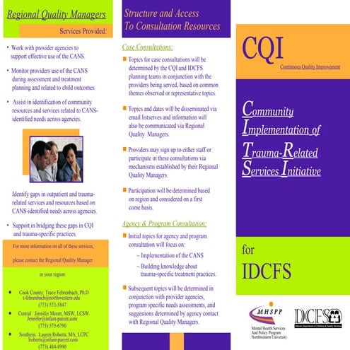 CQI Brochure | PPT | Physical Therapy | Wellness