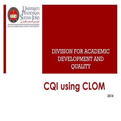 CQI CLOM SLOM | PPT