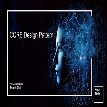 Cqrs Design Pattern Presentation Java Pptx