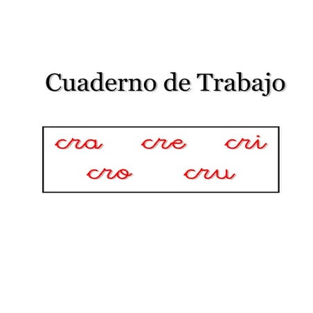 GRUPOS CONSONÁNTICOS CR | PDF