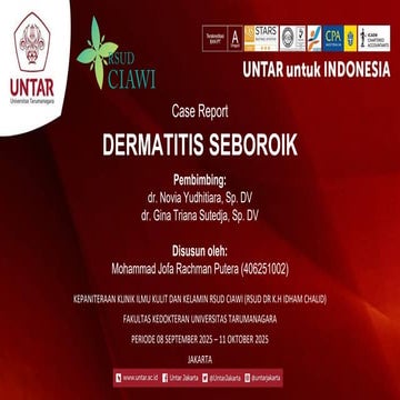 Comprehensive Case Report on Dermatitis Seboroik Management and ...