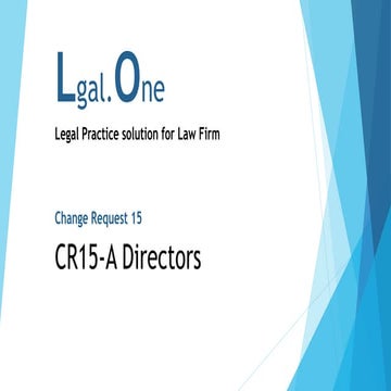Cr15 A Directors v1.0 | PPTX | Technology & Computing
