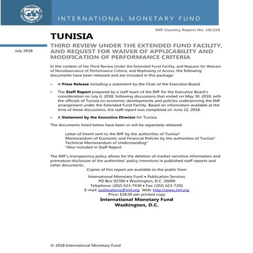 Tunisie - FMI | PDF