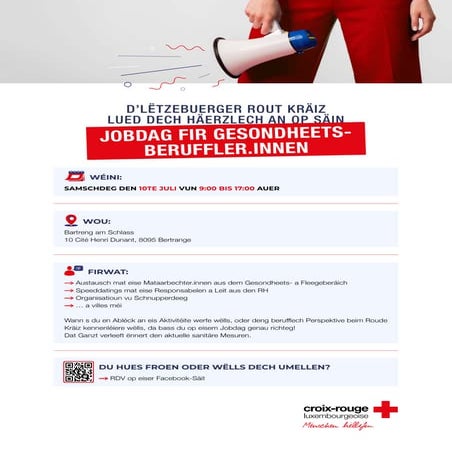 Jobdag fir Gesondheetsberuffler.innen - Croix-rouge luxembourgeoise | PDF