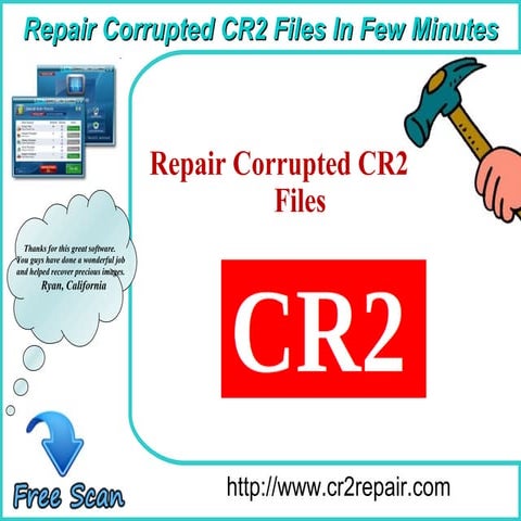 Steps to repair damaged CR2 image files | PPT