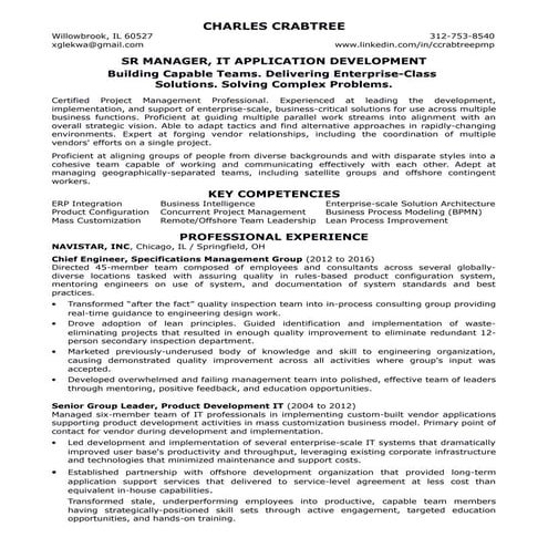 Crabtree charles resume | PDF