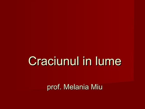Despre traditiile de craciun | PPTX