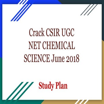 CSIR NET Chemical Science | PPTX