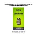 [book] New Cracking the Coding Interview, 6th Edition: 189 Programming ...