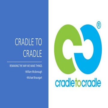 Cradle to cradle | PPTX