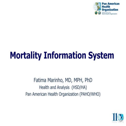 Mortality information and situation in the americas | PPT