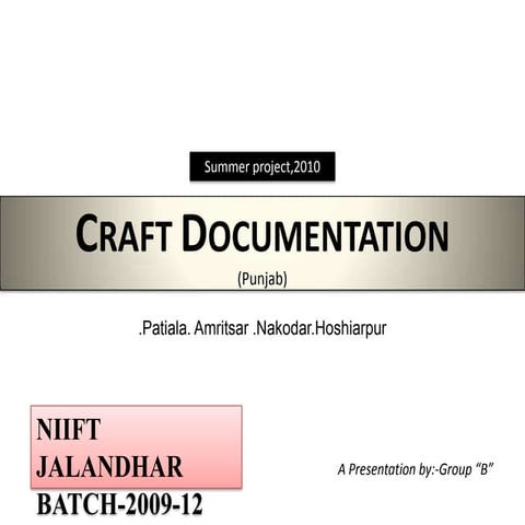 Craft documentation | PPTX