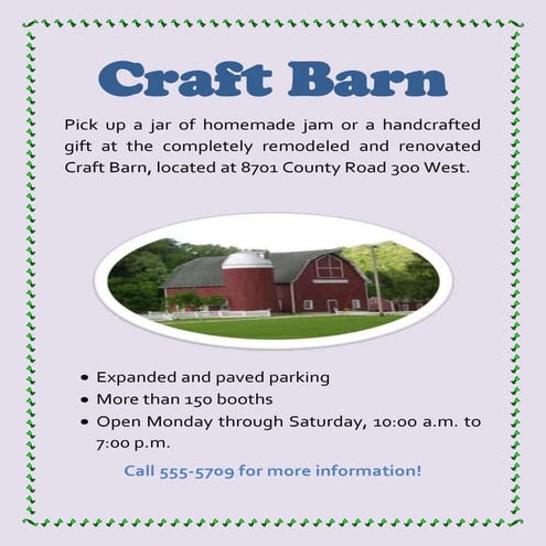 Craft barn | DOCX