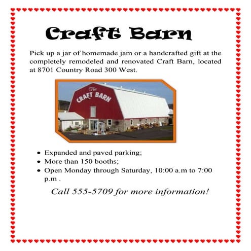 Craft barn | DOCX