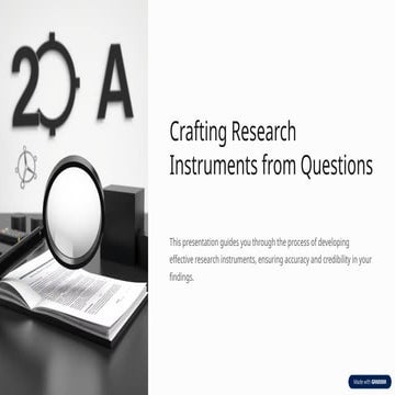 Preparing and implementing research instruments | PPTX