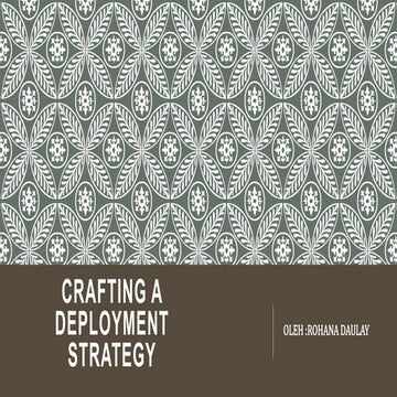 Crafting a deployment | PPT