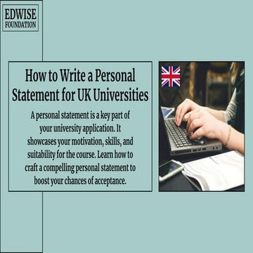 Crafting a Winning Personal Statement for UK Universities. | PPT