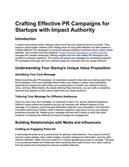Public Relations Strategies 1.pdf | Advertising Industry | Industries