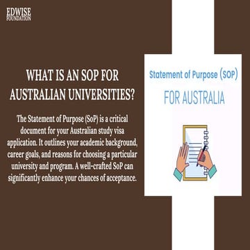 Crafting the Perfect SoP for Australian Universities. | PPT