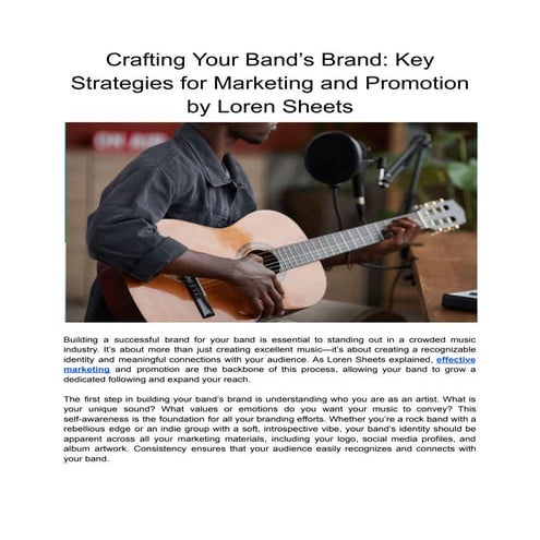Crafting Your Band’s Brand_ Key Strategies for Marketing and Promotion by Loren Sheets.pdf