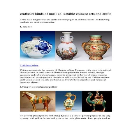 crafts:34 kinds of most collectable chinese arts and crafts | PDF