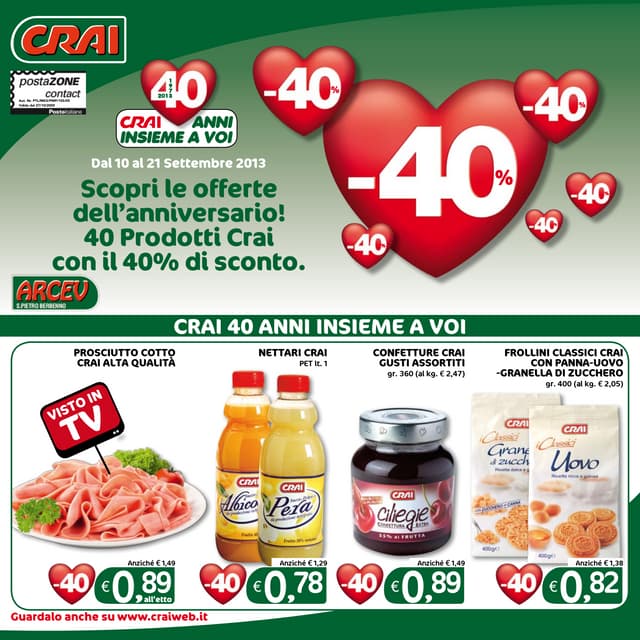 Offerte CRAI dal 10 al 21 settembre | PDF