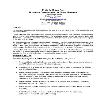 Craig A Fox CV 2015 | PDF