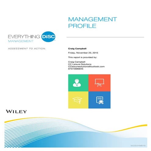 DiSC Management profiles, how to Motivate and Develop your team. | PDF