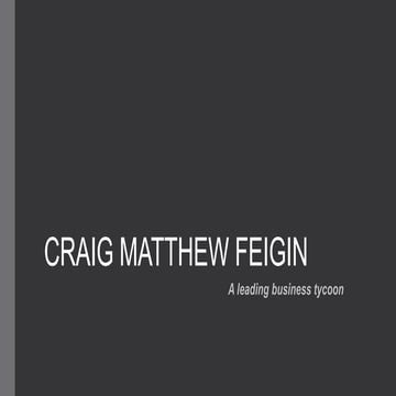 Craig Matthew Feigin | PPTX