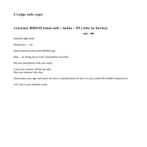 Craigs sub copy | PDF