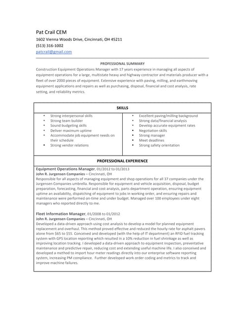 Reed Critchfield Resume | PDF