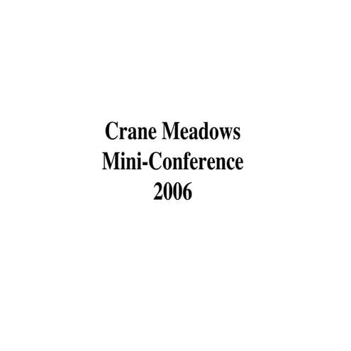Crane Meadows 06 | PDF