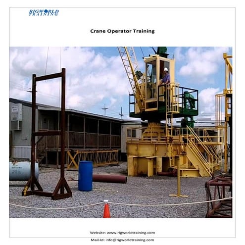 Crane Operator Training - RigWorld Training Center | PDF