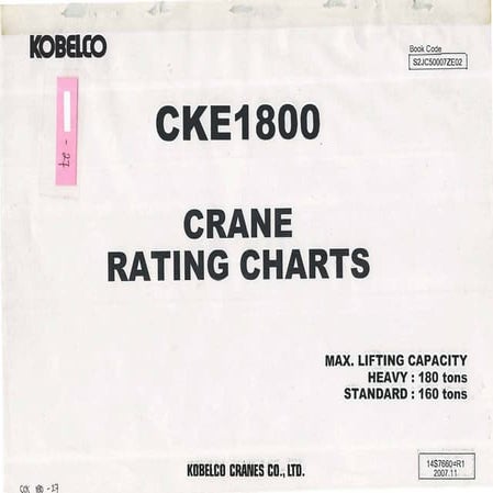 Crawler Crane Rating Charts KOBELCO CKE1800.pdf