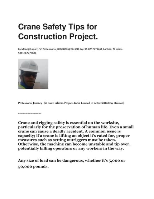 CRANE SAFETY HANDBOOK | PDF | Civil Engineering Industry | Industries