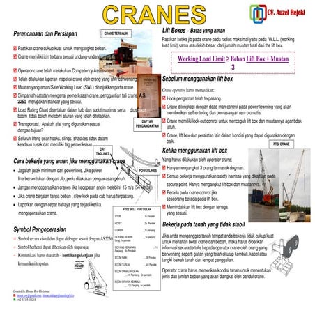 Cranes and Rigging Blocks Safety | PDF