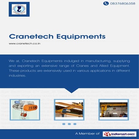 Cranetech equipments | PDF